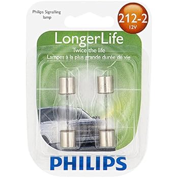 Amazon.com: Philips 212-2 LongerLife Miniature Bulb, 2 Pack: Automotive
