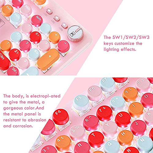 Adjustable LED Light Keyboard, Mechanical Keyboard, 104 Keys. | Pricepulse