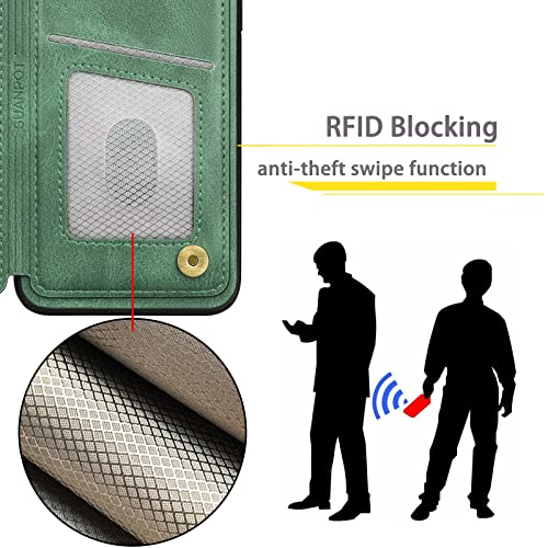 SUANPOT【RFID Blocking】 for Samsung Galaxy A32 5G Wallet case with Credit Card Holder,Flip Book ...