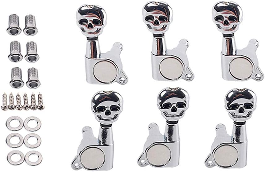 Amazon.com: Milisten Guitar String Tuning Peg Skull Shape Tuner Machine ...