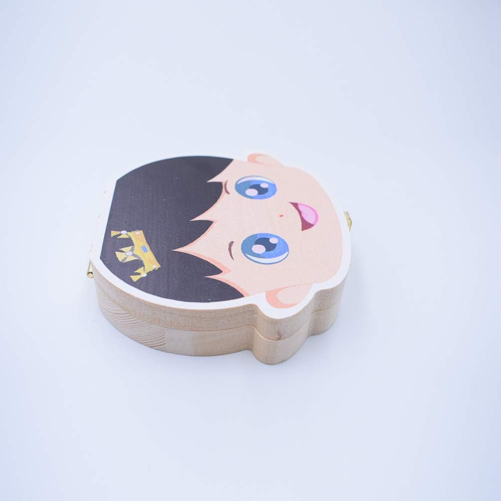 Wooden Kids Tooth Box Cute Milk Teeth Container Handmade Keepsake ...