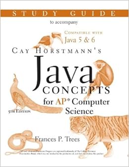 Java Concepts: Advanced Placement Computer Science Study Guide: Trees ...