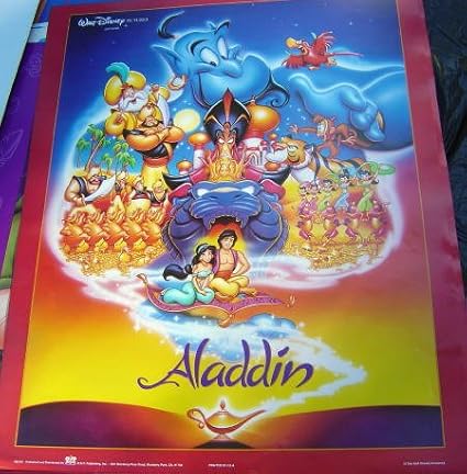 Amazon.com: Disney Aladdin Genie Movie Poster: Prints: Posters & Prints
