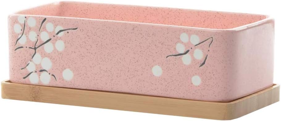 Amazon.com : GardenBasix Ceramic Window Sill Planter Box Rectangle ...