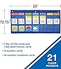 Carson Dellosa 25" x 12.75" Weather and Classroom Calendar Pocket Chart ...