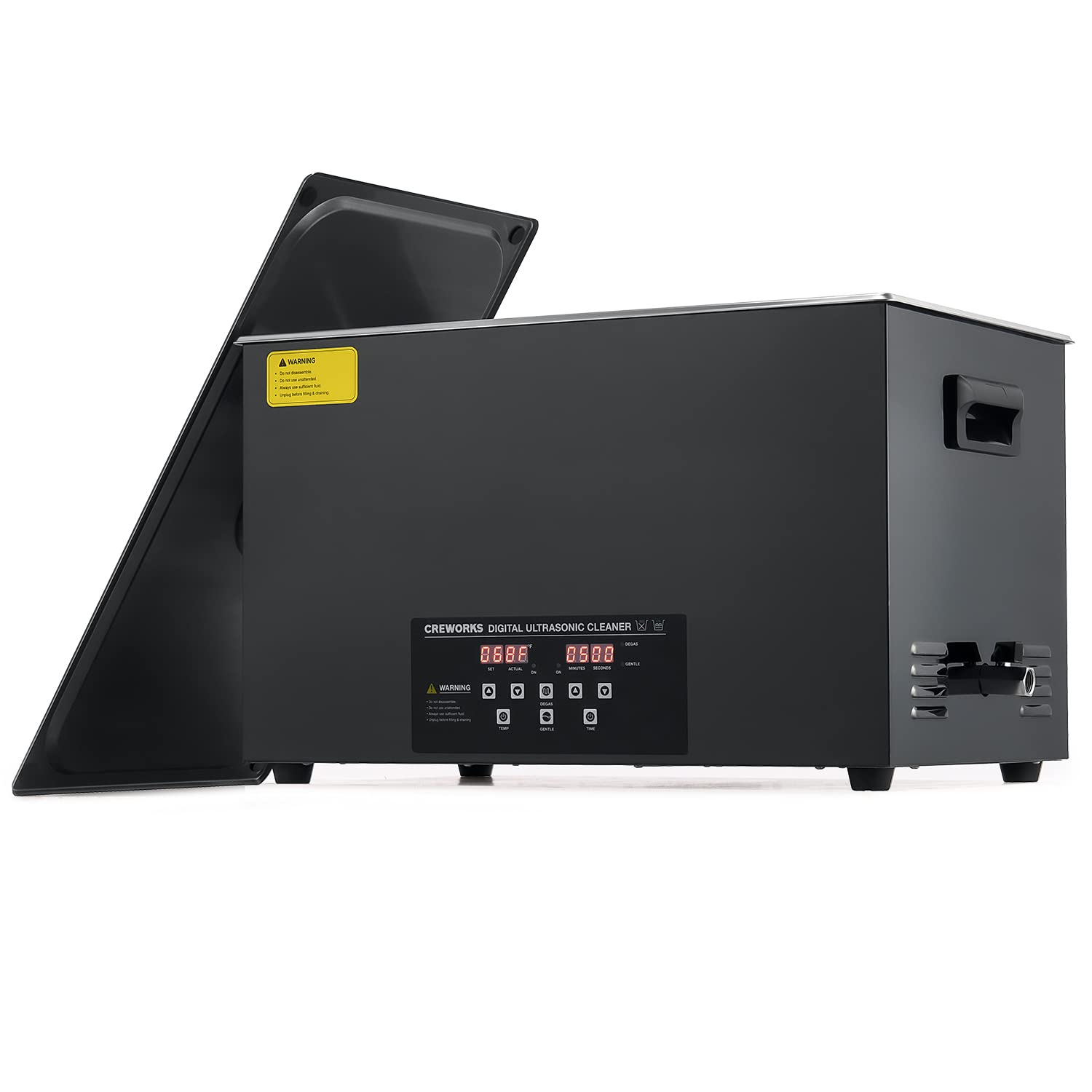 CREWORKS 30L Digital Ultrasonic Cleaning Machine with Degas and Gentle ...