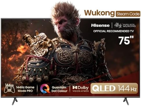 Hisense 75 inch,4K, UHD,Full Array Local Dimming,Smart TV, QLED, AI Sport Mode,Smooth motion ...