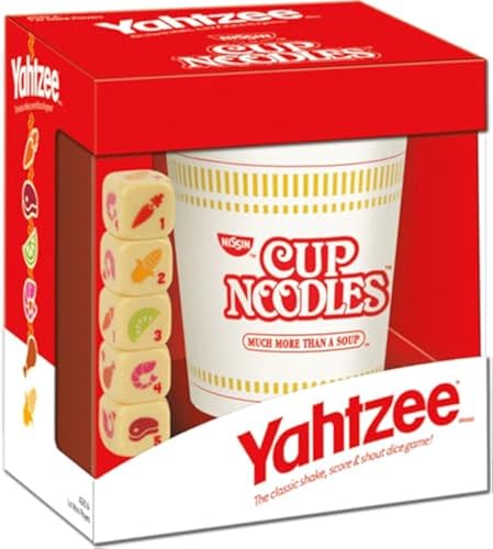 USAOPOLY YAHTZEE Cup Noodles | Collectible Yahtzee Game Made to Look ...