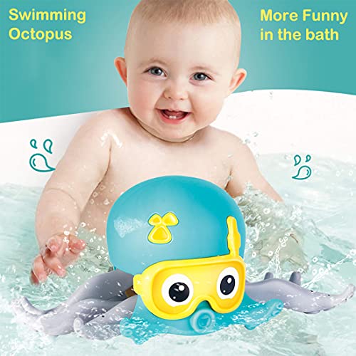 SIMPLENICE TIKTOK Amphibious Octopus Pet Toys, Children Bath Octopus ...