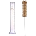 1000ml Glass Graduated Cylinder Measuring Bottle Single Metric Scale ...