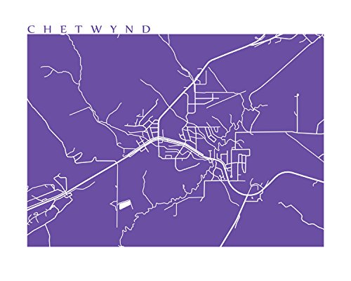 Amazon.com: Chetwynd Map Print: Handmade