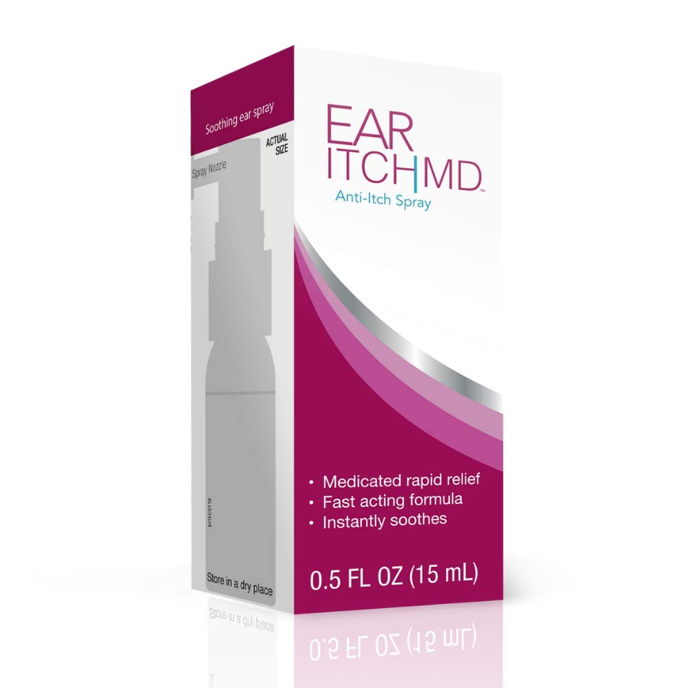 Ear Itch MD Anti-Itch Relief Spray, Maximum Strength Therapeutic Ear Drops