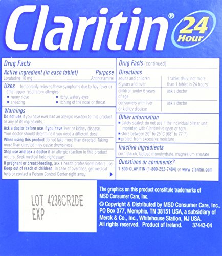Claritin 24-Hour Non-drowsy Allergy Relief (25-Individual Packets/Box ...