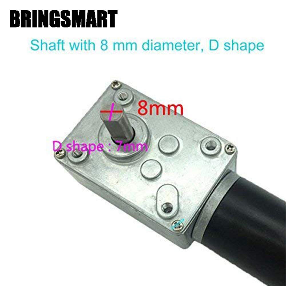 Mua 12V 5rpm DC Worm Gear Motor 35kg.cm Self-Locking Reversed Mini ...