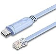 JESWO 1.8M Cable USB a RJ45 con Chip Sin Conductor FT232, USB2.0 Macho ...