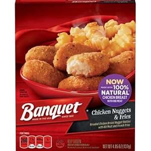 Amazon.com: Banquet Basic Chicken Nuggets and Fries, 4.85 Ounce - 12 ...