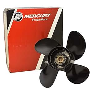 Mercury Spitfire 4-Blade Aluminum Propeller Prop 9.3 x 11P 25-30HP 48 ...