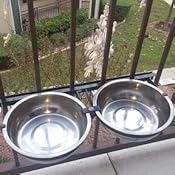 Amazon.com : Lucky Dog Stainless Steel Double Rotating Food & Water Pet ...