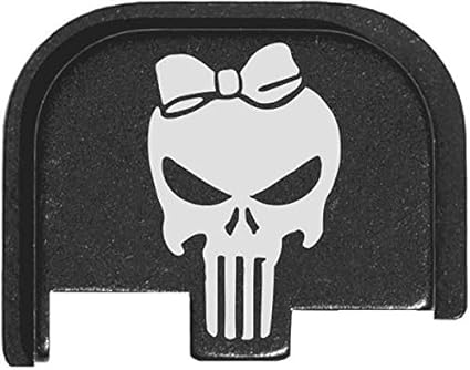 Amazon.com: Rear Slide Cover Plate Laser Engraved for Glock 42 - Skull ...
