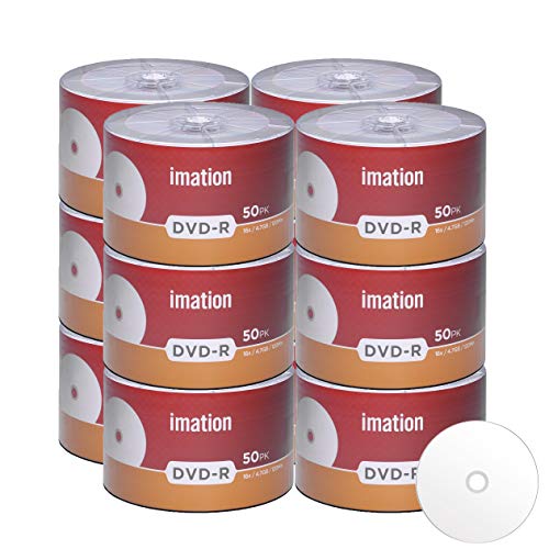 600 Pack Imation DVD-R 16X 4.7GB/120Min White Inkjet Hub Printable ...