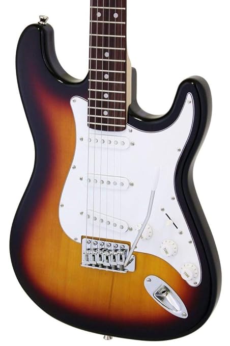 Aria electric guitar, 3 tone, sunburst, STG003TS: Amazon.co.uk: Musical ...