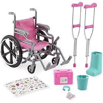 Amazon.com: Our Generation Doll Medical Set with Wheelchair: Toys & Games
