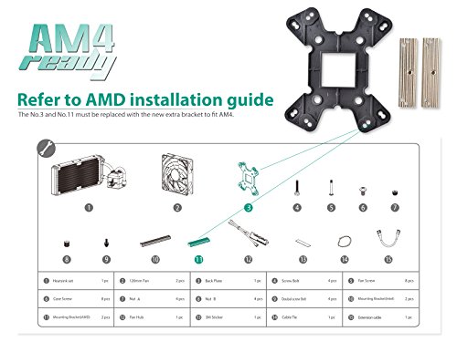 DEEPCOOL AM4 Bracket For Upgrade Of Captain EX/GENOME/GENOME II/GENOME ...