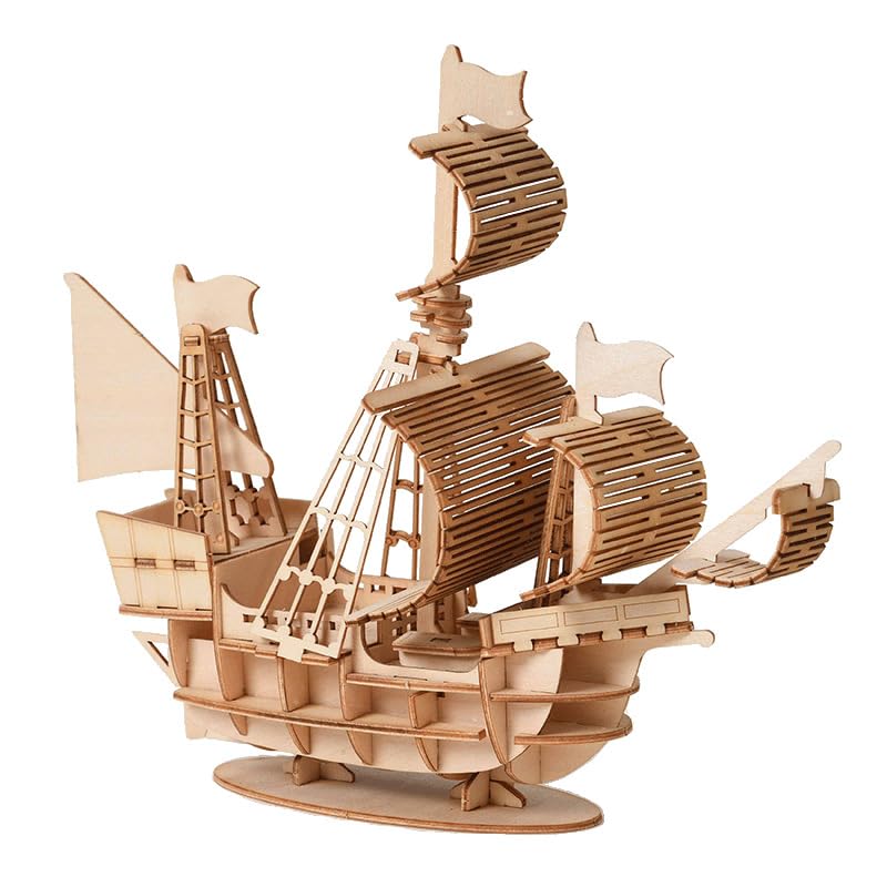 Mua 3D Wooden Puzzle Model Ship Kit to Build for Adults & Teens - Laser ...
