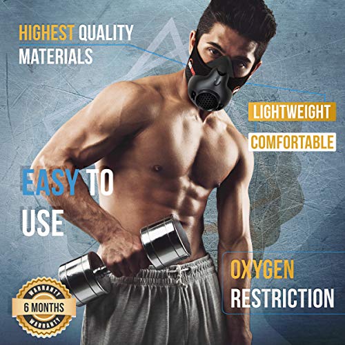 Yafeh Sports Workout Mask - High Altitude Simulation For Breathing ...