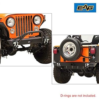Amazon.com: WARN 62947 Rock Crawler Rear Bumper for Jeep CJ7 (1976-1986 ...