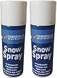 PAJEETM 2 x Tins Christmas Snow White Spray Trees Plants Windows ...