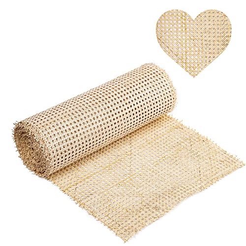 24" Width Rattan Cane Webbing Roll 12 FEET Hexagon Weave Pre-Woven Cane ...