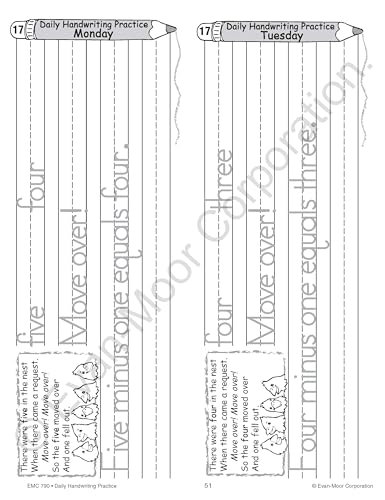 Evan-Moor Daily Handwriting Practice Traditional Manuscript ...