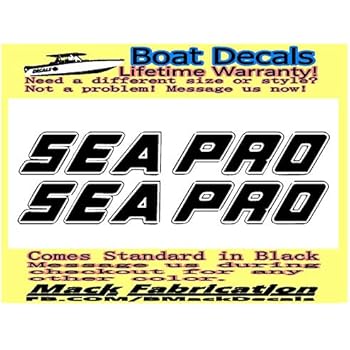 Amazon.com : CELYCASY Pair of 6"x28" Sea Ray Boat Hull Vinyl Decals ...