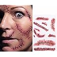 Amazon.com : Tinuos Horror Realistic Fake Bloody Wound Stitch Scar Scab ...