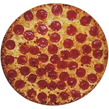 Amazon.com : Pepperoni Pizza Round Mouse Pad Delicious Pizza Mouse Pad ...