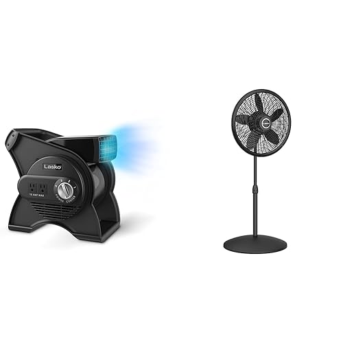 Lasko High Velocity Pivoting Utility Blower Fan and Oscillating ...