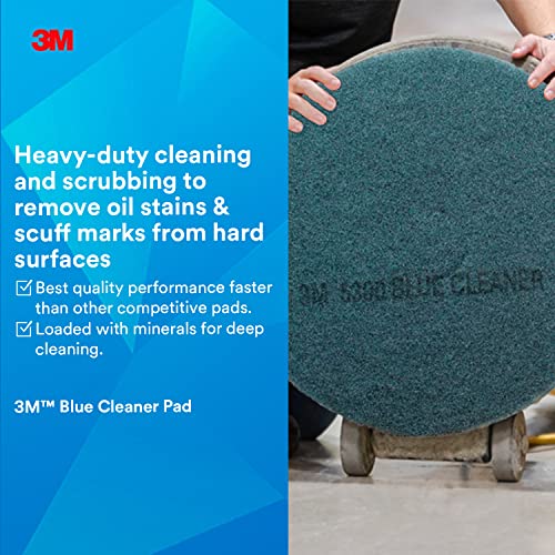 3M Blue Cleaner Pad 5300, 17 In, 5/Case on Galleon Philippines