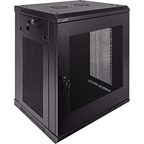 NavePoint 12U Deluxe IT Wallmount Cabinet Enclosure 19-Inch Server ...