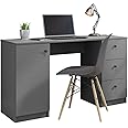 Amazon.com: Madesa Modern 53 inch Computer Writing Desk with Drawers ...