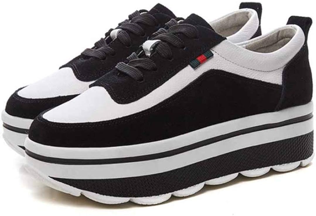 Sneakers Alte da Donna con Zeppa Bassa con Zeppa Stringate con Lacci ...