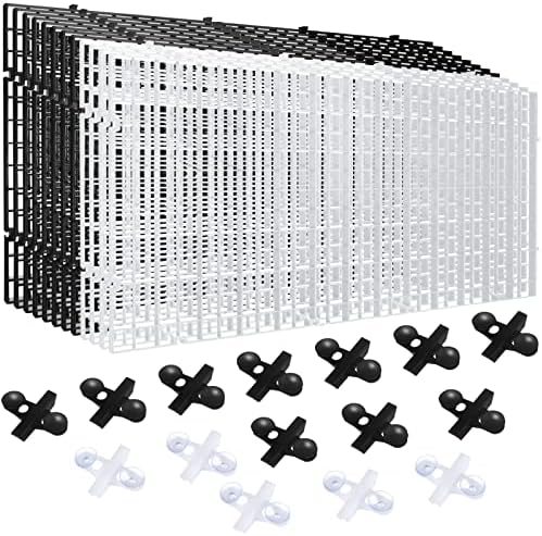 12 Pcs Aquarium Fish Tank Divider Plastic Egg Crate Aquarium Filter ...