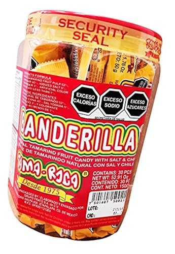 Banderilla Tama-Roca Tamarindo Mexican Candy Sticks. Contains 30 Pieces ...