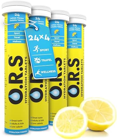O.R.S Hydration Tablet with Electrolytes for Rehydration, Wellness ...