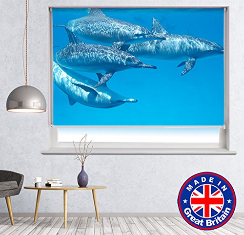 Photo Blind - Dolphins under the Blea Ocean Sea Printed Picture Photo ...