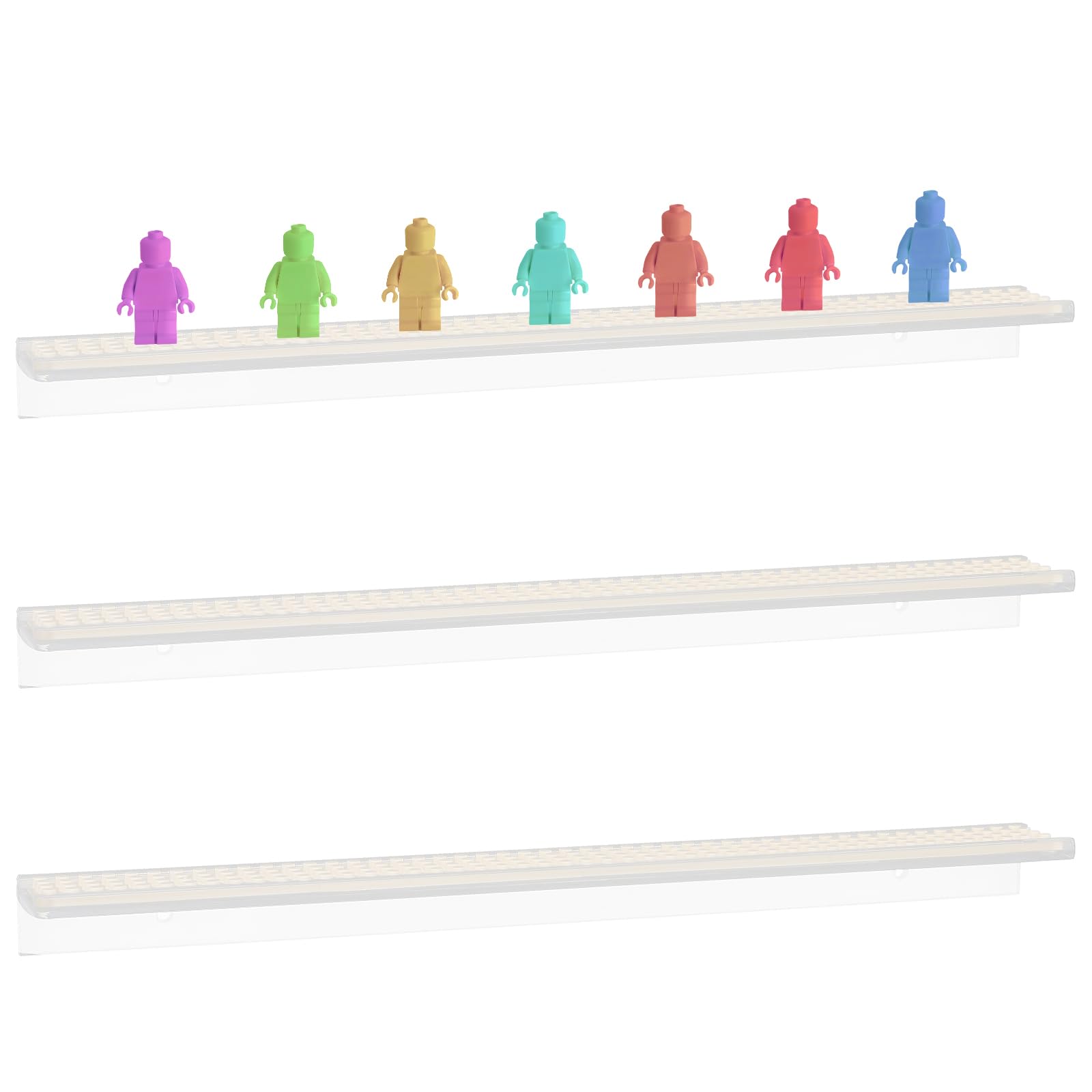 Taladad 3-Pack Minifigure Display Case - Mini Action Figure Display ...