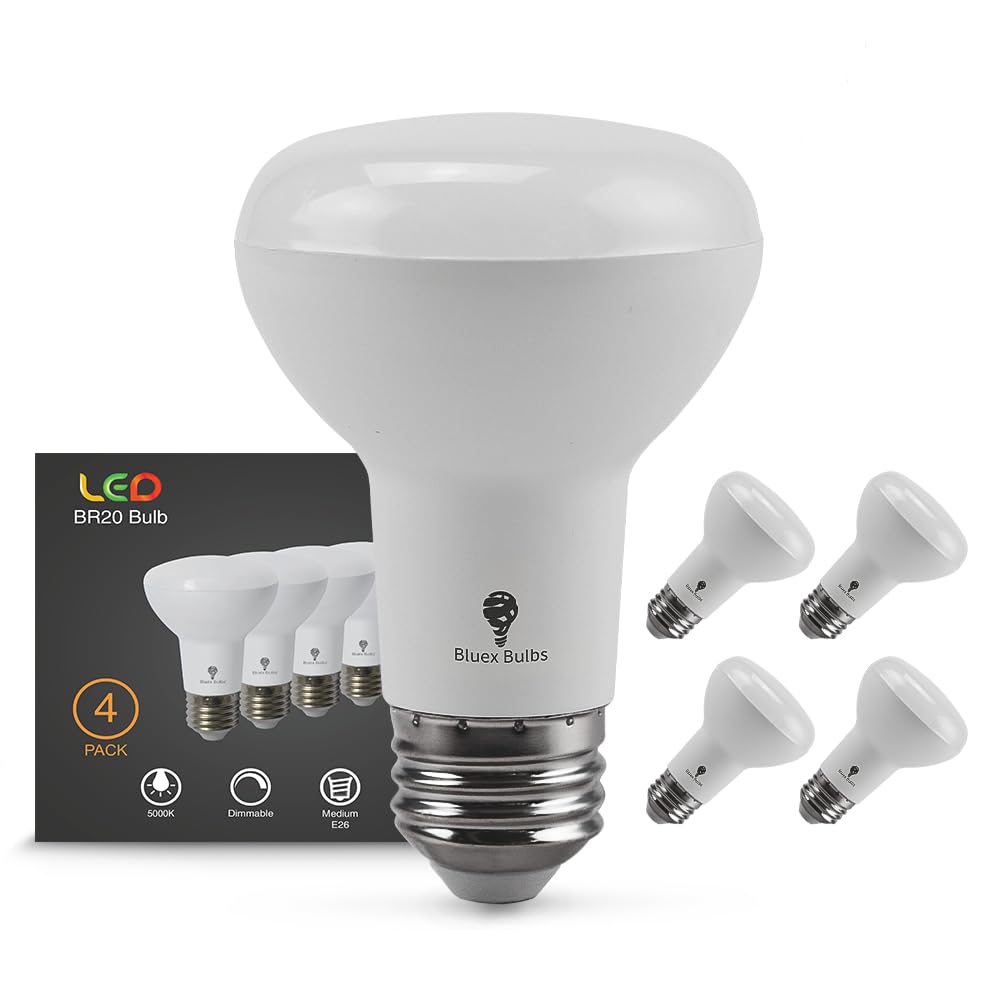 Bluex Bulbs 4 Pack 10W BR20 HO High Power LED Indoor Flood Light Bulbs ...