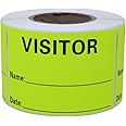 Amazon.com : Hybsk Visitor Pass Fluorescent Yellow Visitor ...