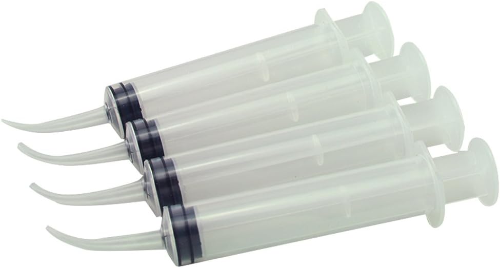 Risingmed Dental Syringe,4pcs Disposable Dental Irrigation Syringe With ...