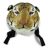 3D Tiger Head Plush Backpack - The Green Head